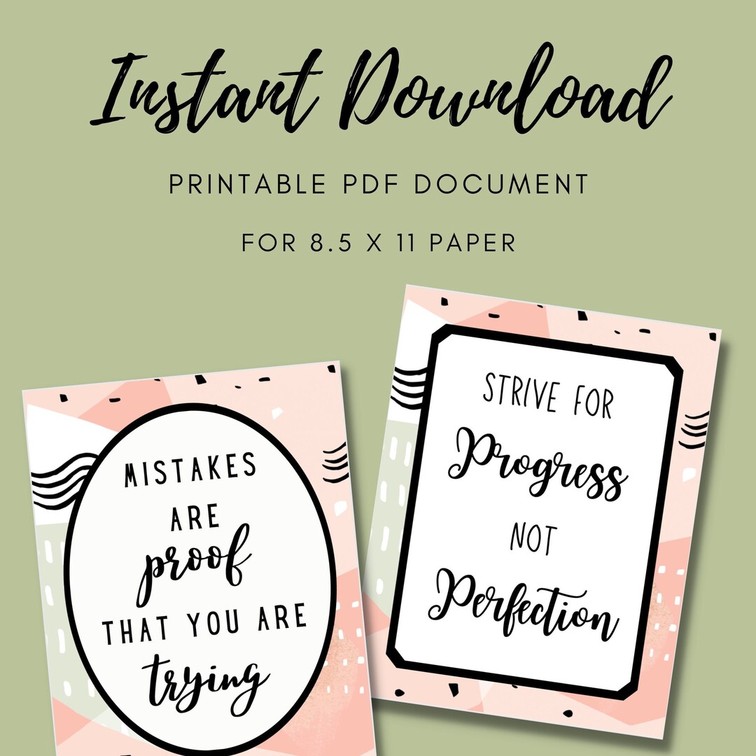 Printable Classroom Posters: 10-PACK Printable Classroom Poster for ...