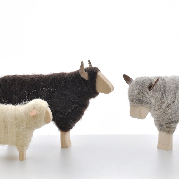 Waldorf Wool Animals - Etsy