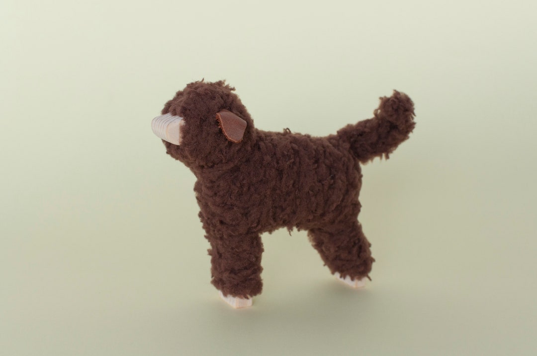 Labradoodle Figurine, Wood and Wool - Etsy