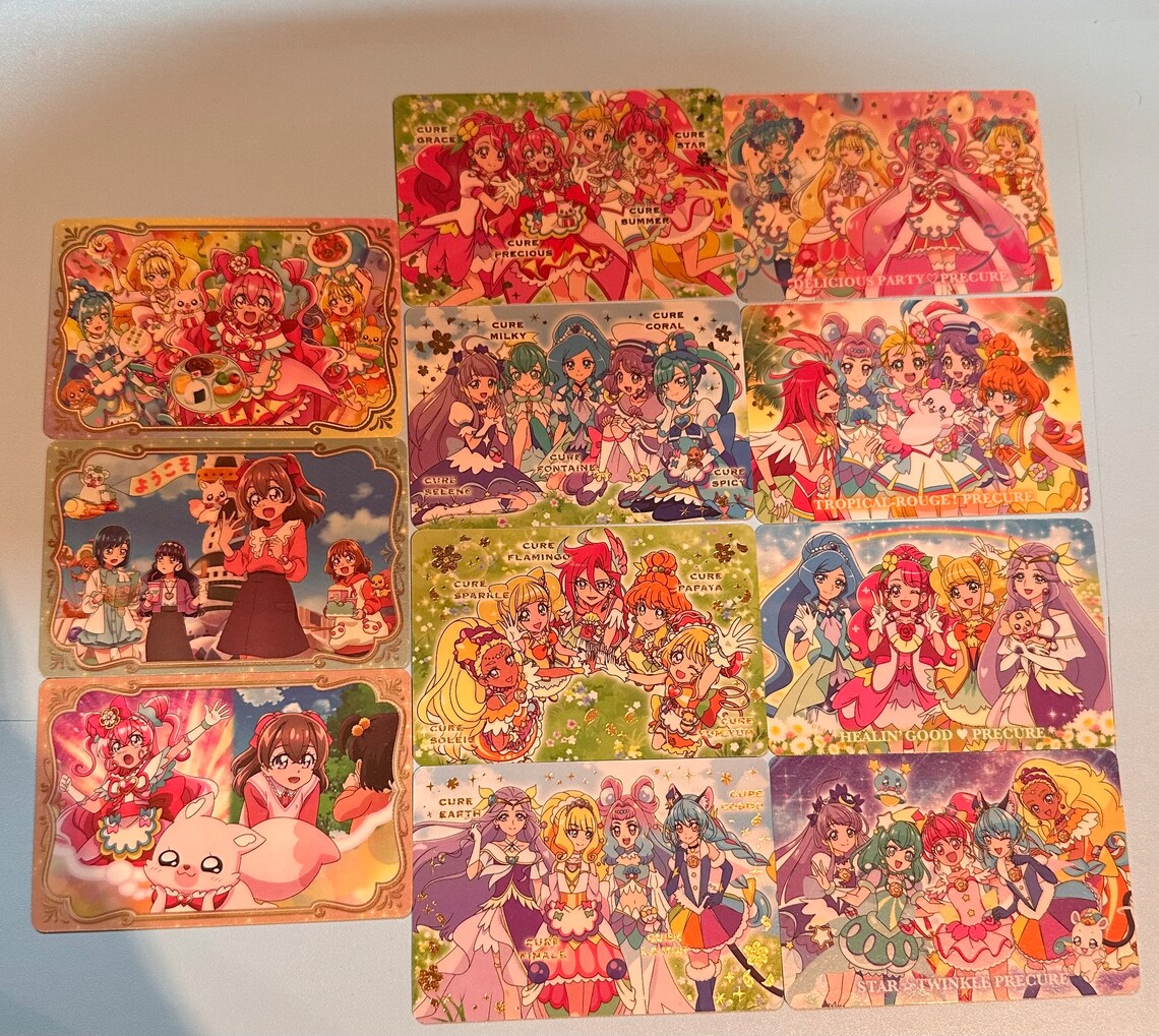 Precure Pretty Cure Collectible 20 Cards Set Anime Kawaii Foil Details ...