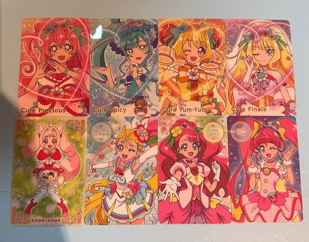 Precure Pretty Cure Collectible 20 Cards Set | Anime Kawaii Foil ...