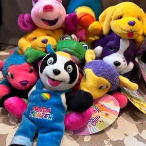 90s Lisa Frank Bean Buddies | Vintage Rare Plush Stuffed Animals Retro ...