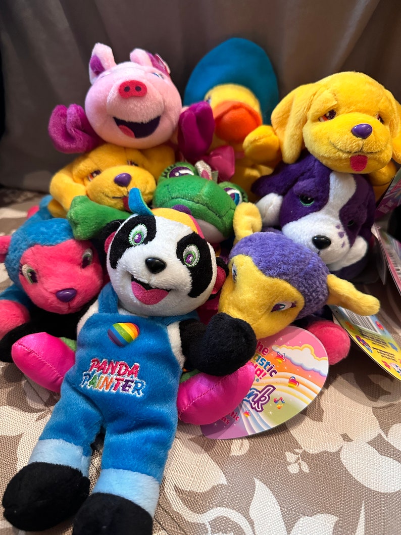 90s Lisa Frank Bean Buddies | Vintage Rare Plush Stuffed Animals Retro ...