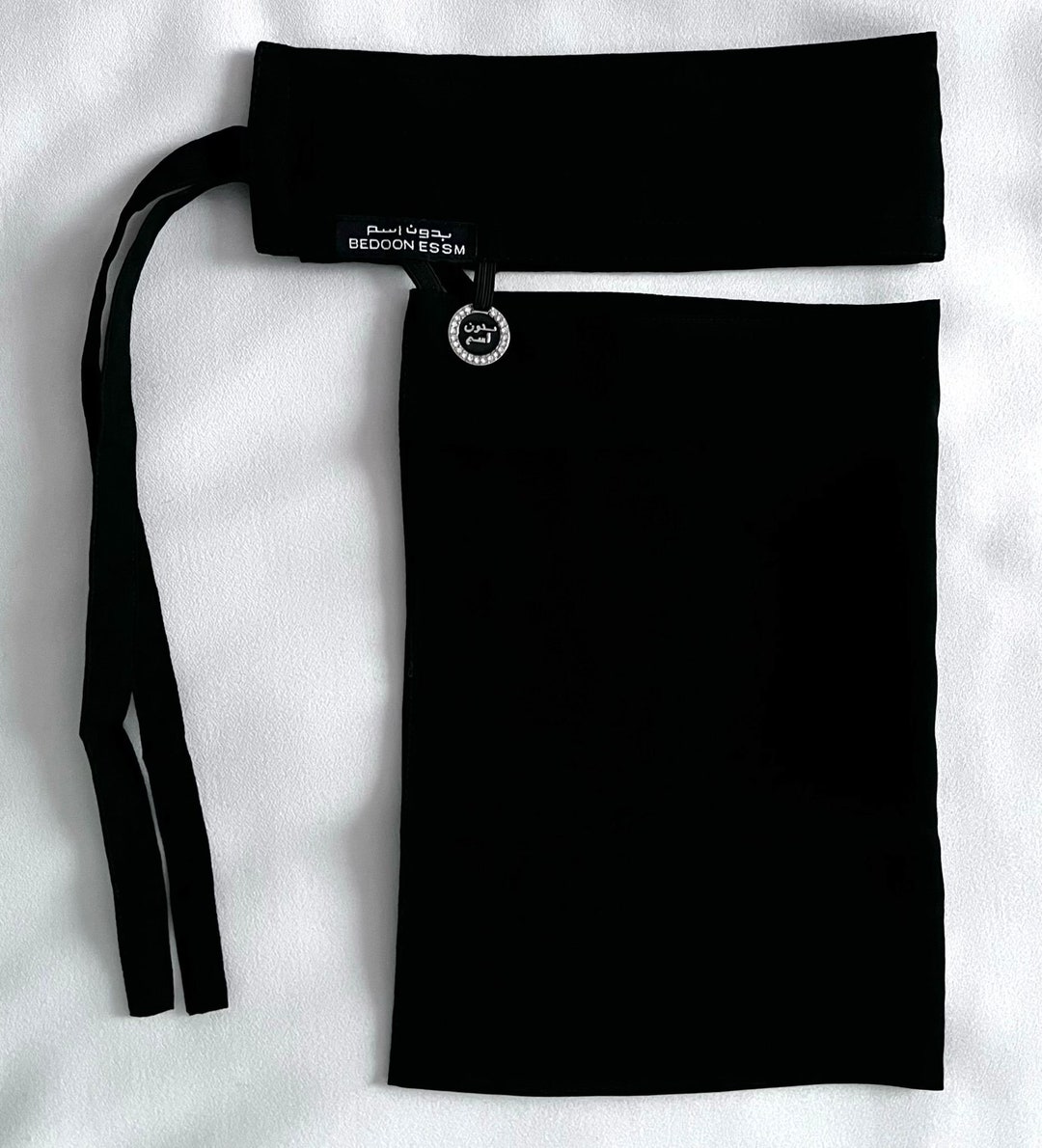 Saudi Style Black Niqab With Round Pendant - Etsy