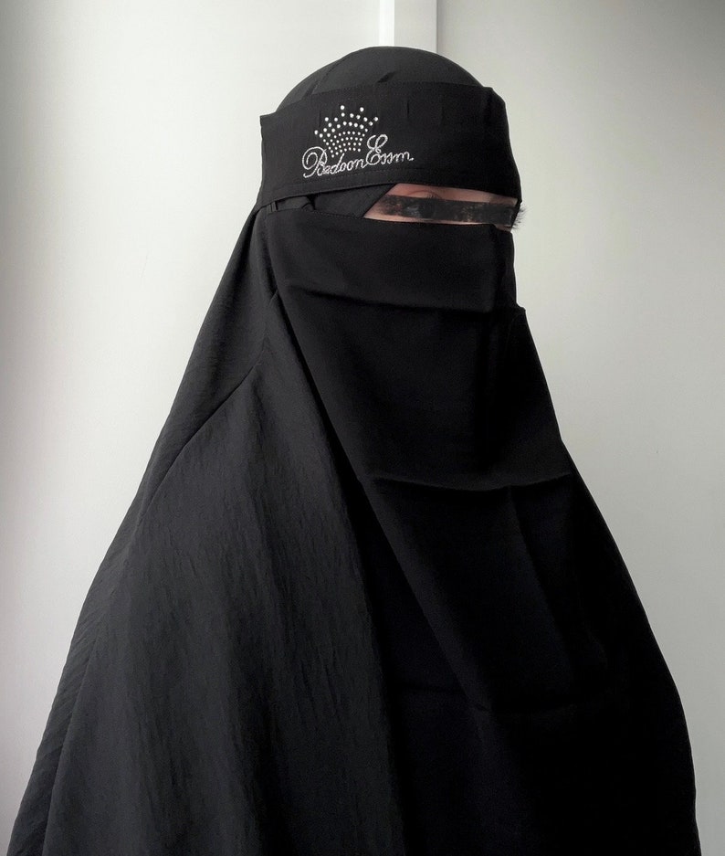 Saudi Niqab Swarovski Crown Embroidery - Etsy UK