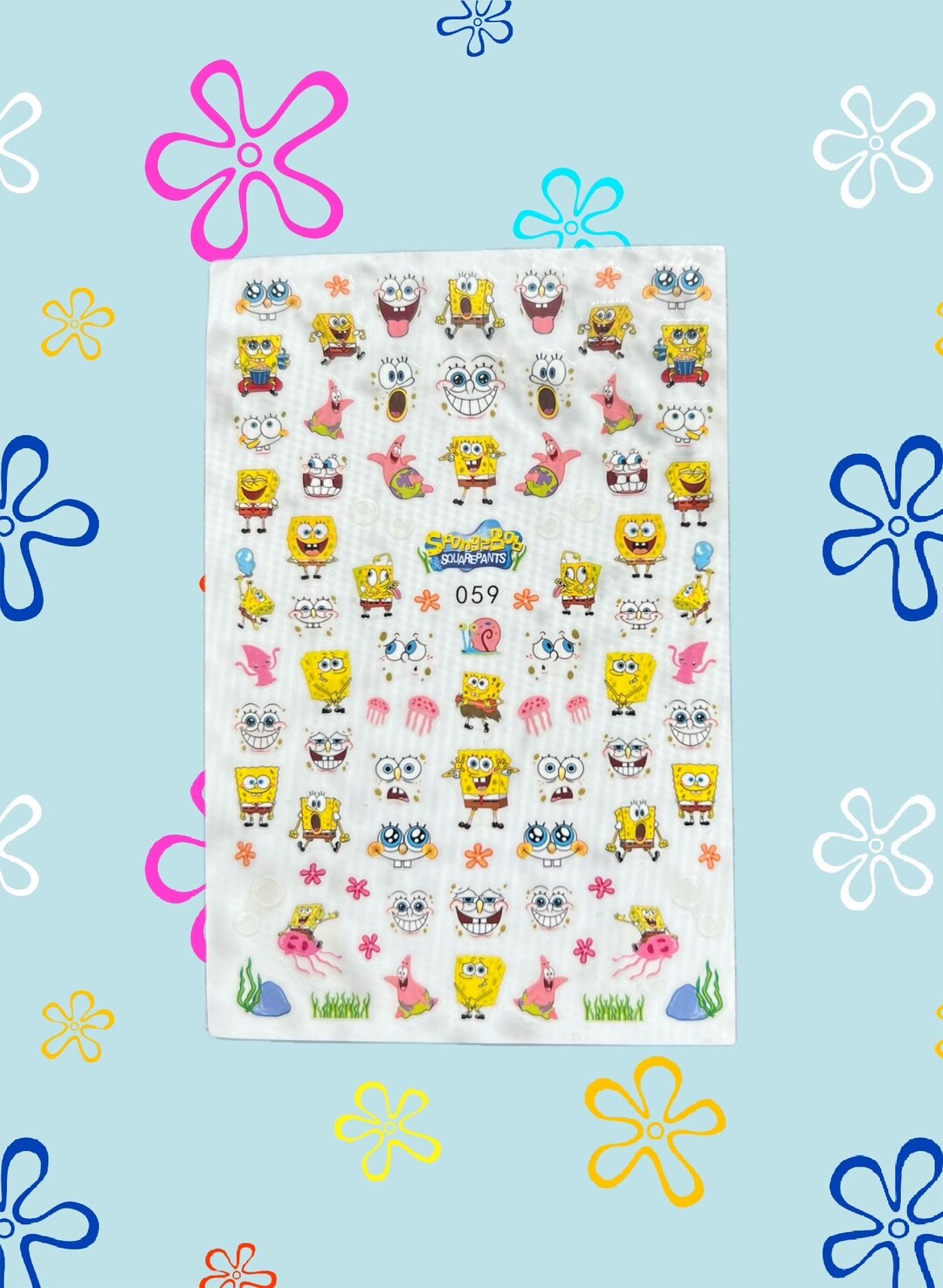 Cartoon Nail Stickers, Nail Decals, Press on Nails - Etsy