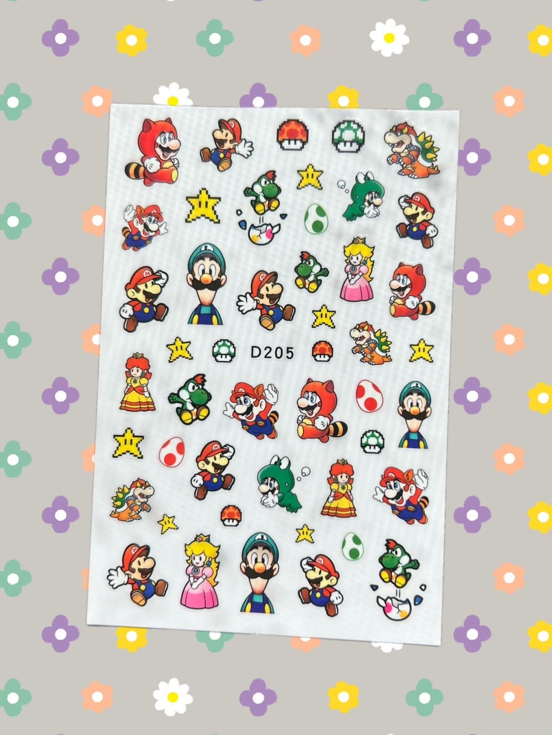 Video Game Nail Stickers Nail Decals Princess Nails - Etsy