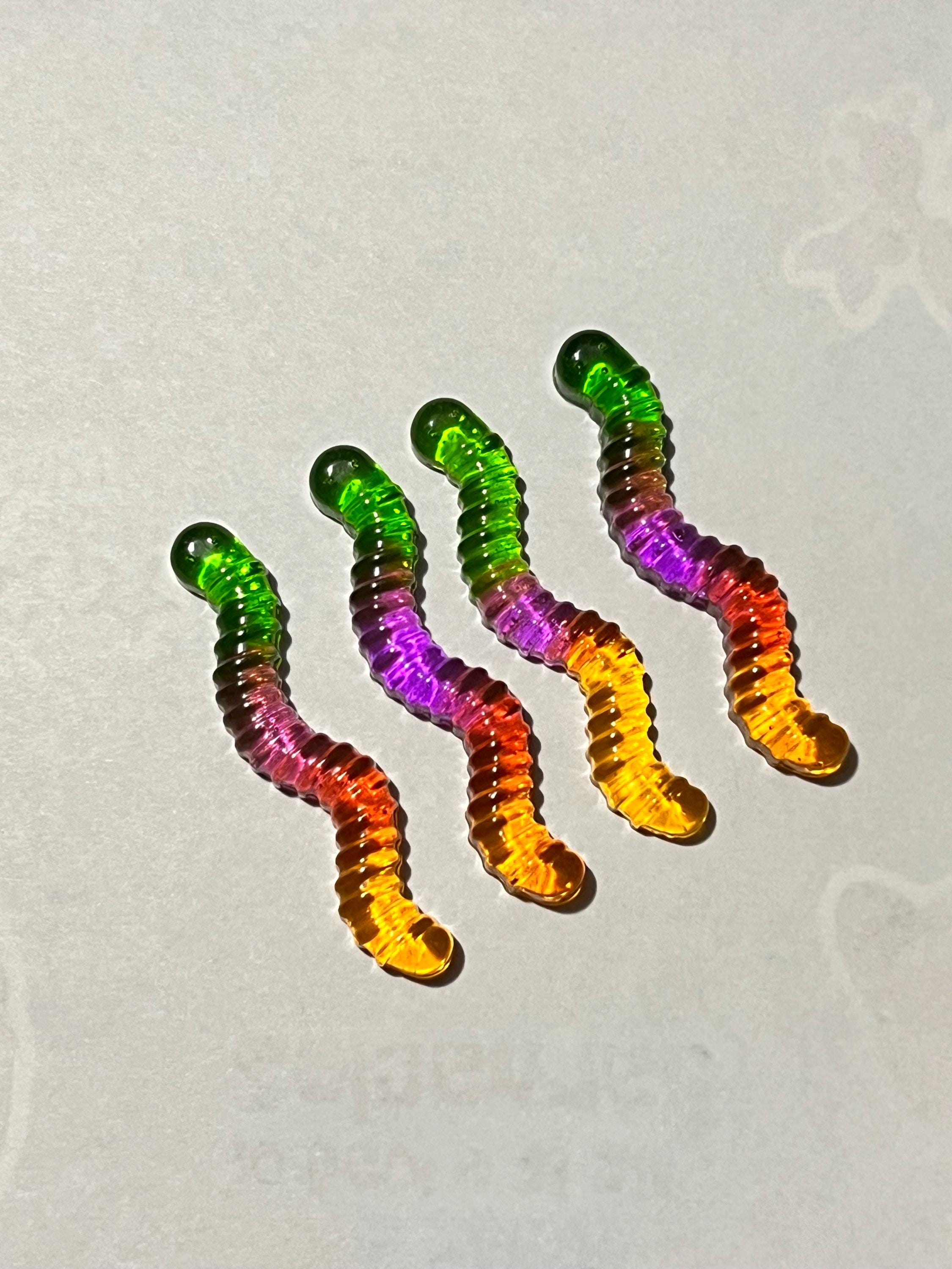 Gummy Worm Earrings, Resin Earrings, Food Earrings, Handmade Earrings ...