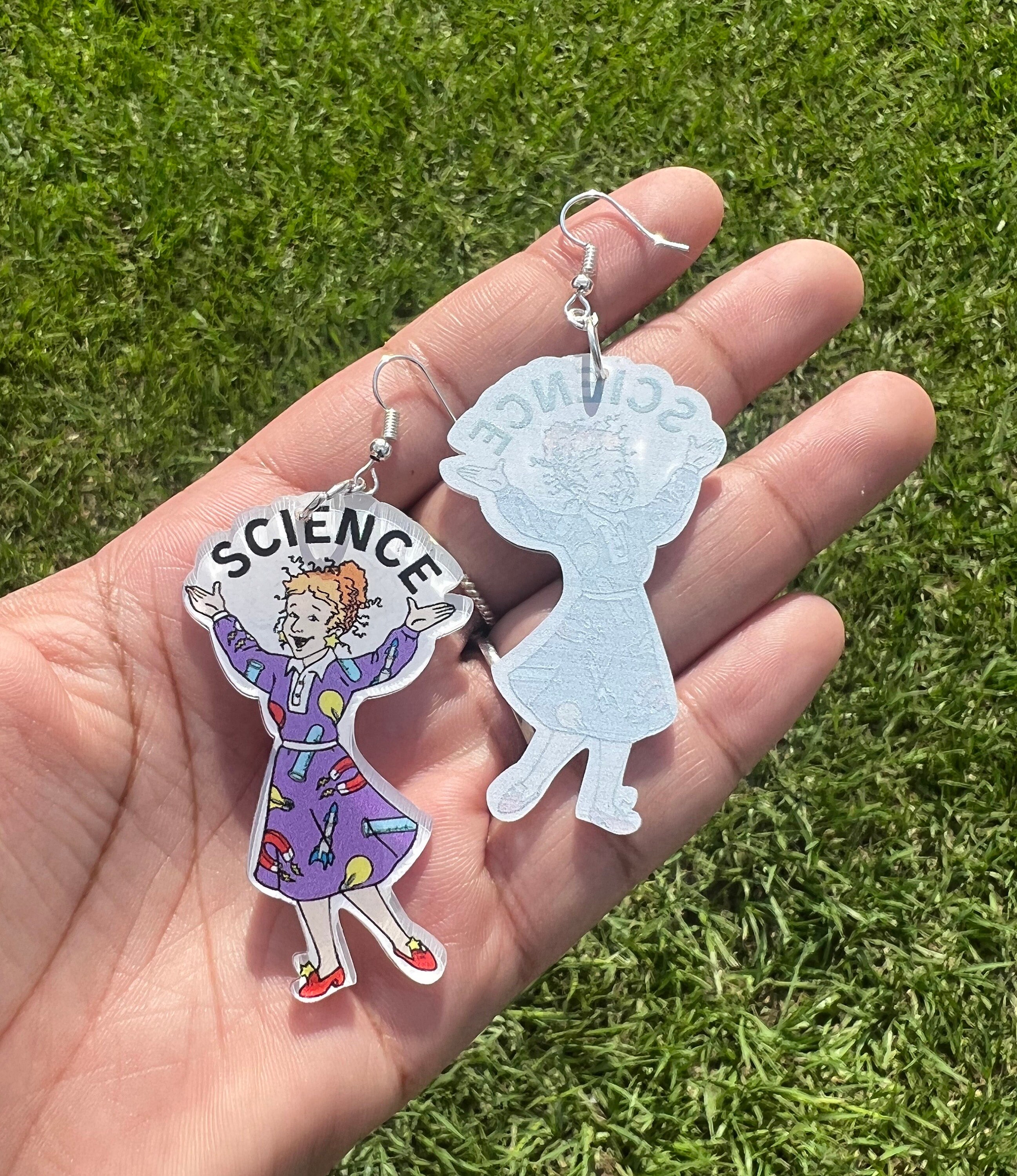 Miss Frizzle Earrings Magical School Bus Earrings Science - Etsy