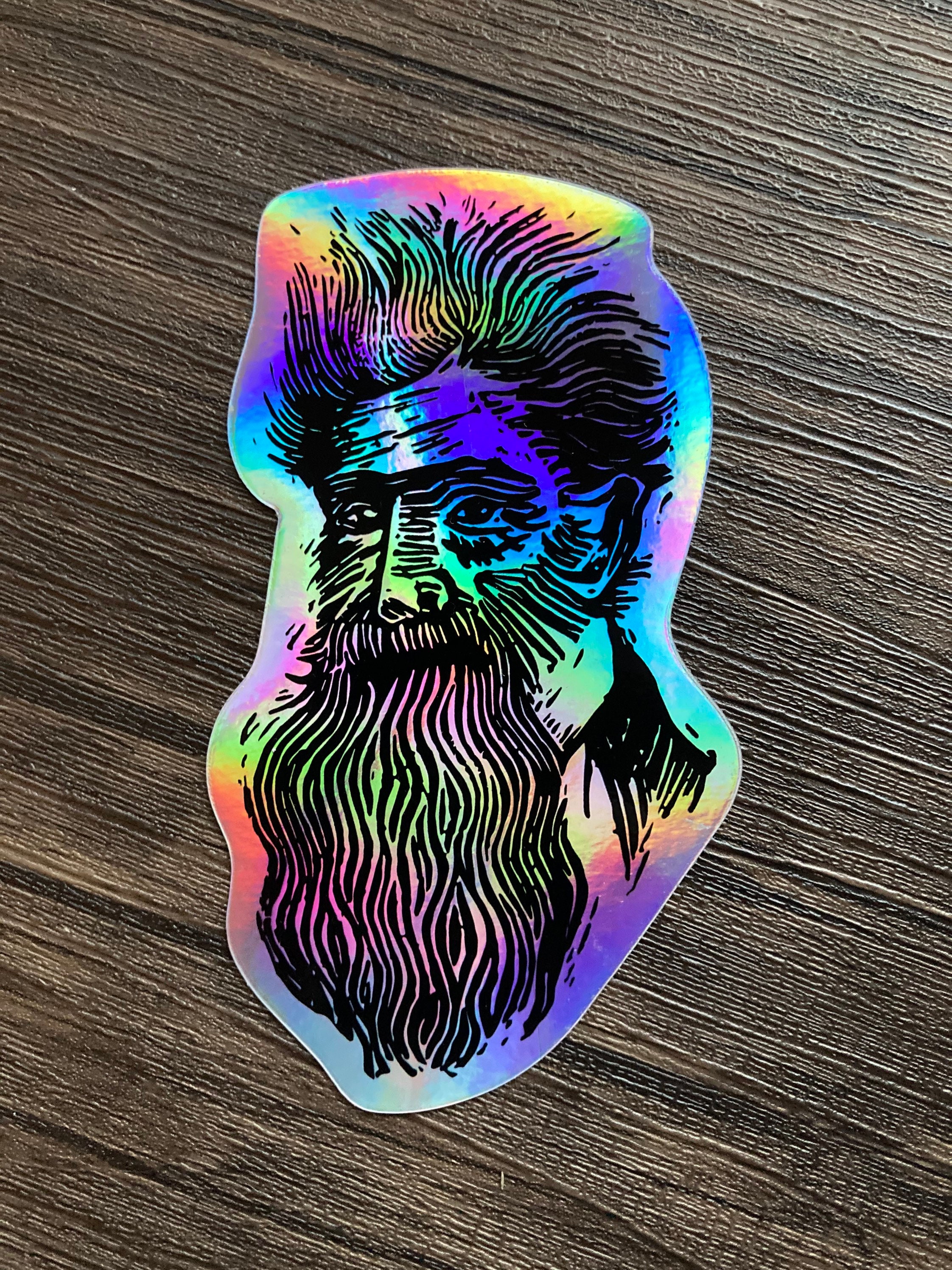 Holographic John Brown Sticker - Etsy