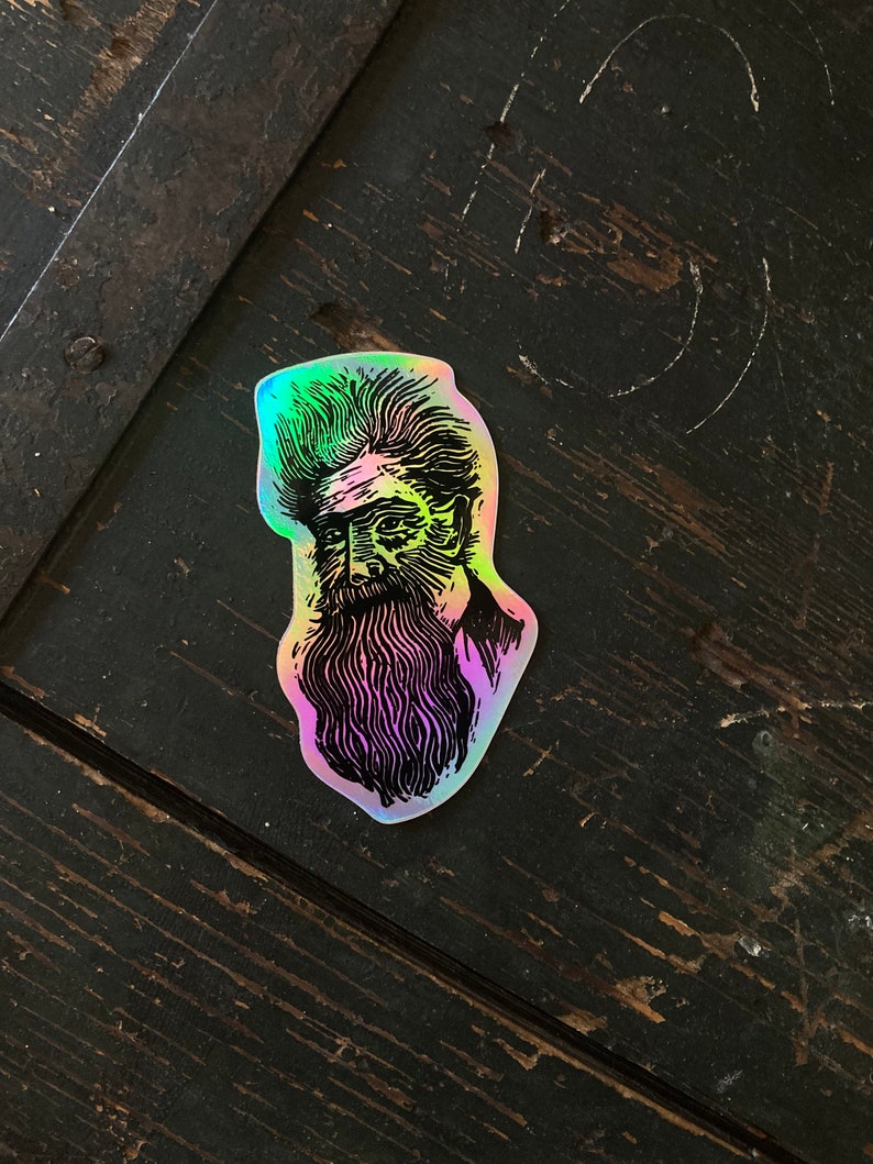 Holographic John Brown Sticker - Etsy