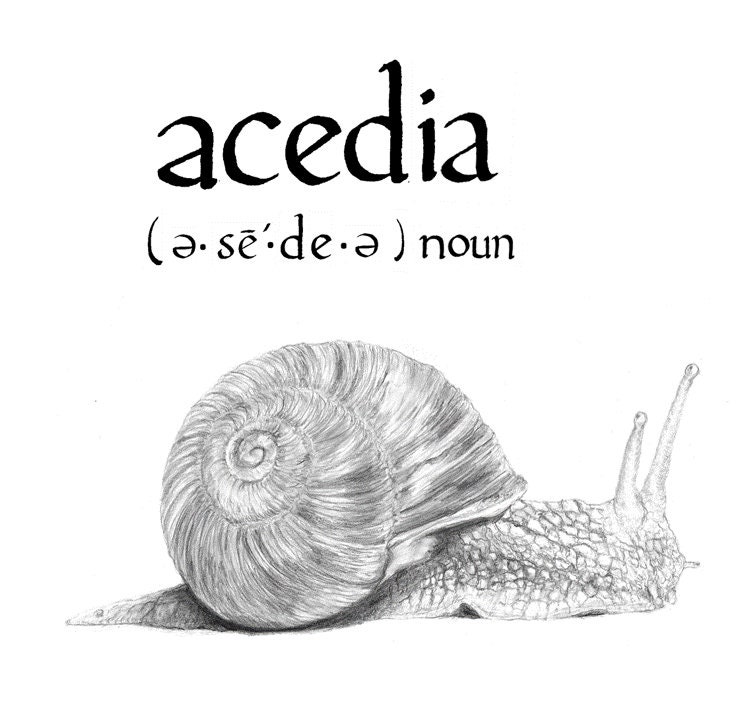 Acedia/sloth Card seven Deadly Sins Series Blank or Customized - Etsy