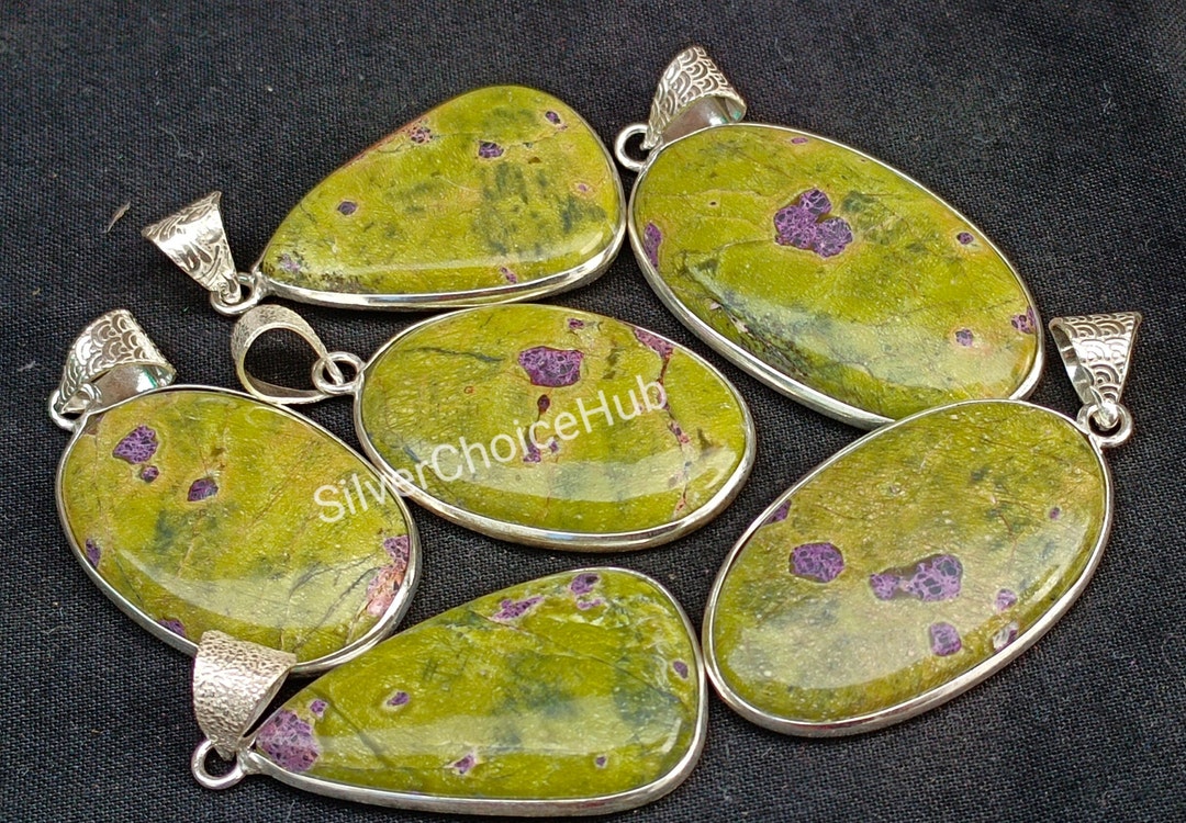 Natural Atlantisite Pendant, Atlantisite Gemstone Pendant, 925 Silver ...