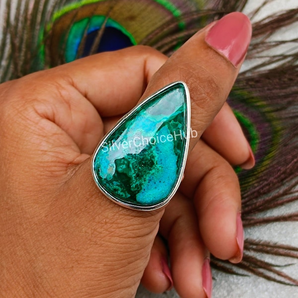 Malachite Rings - Etsy