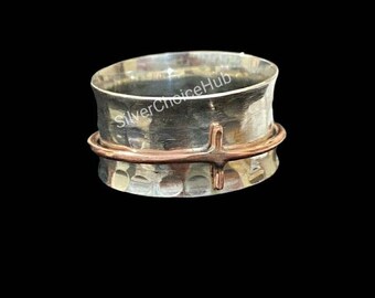 Cross Fidget Ring - Etsy