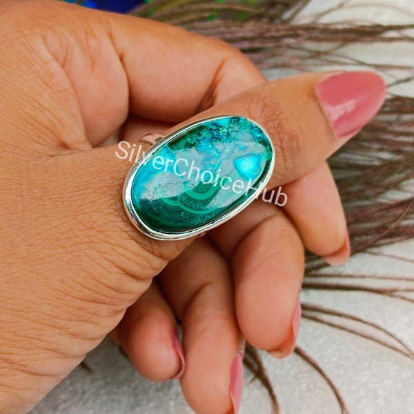Chrysocolla Ring - Etsy