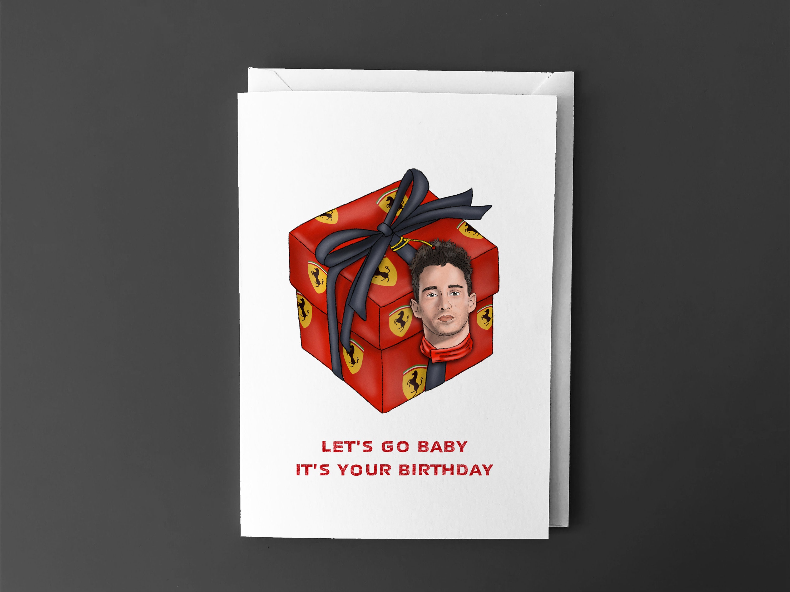 F1 Charles Leclerc Birthday Card - Etsy UK