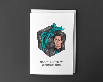 George Russell Birthday Card 'have a Georgeous Birthday' F1 Birthday ...