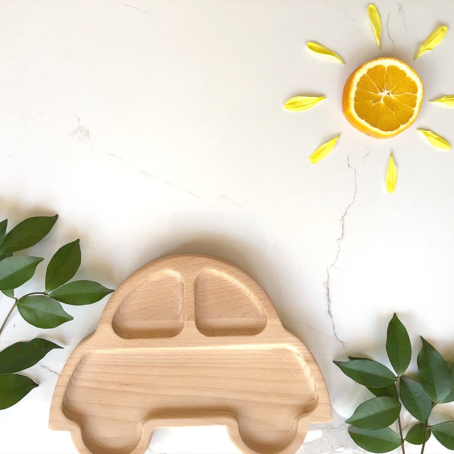 Kids Wooden Plate :car Shape - Etsy