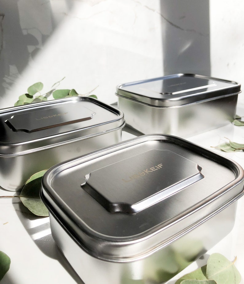 Stainless Steel Storage Box Set 3 Containers : Food Storage - Etsy