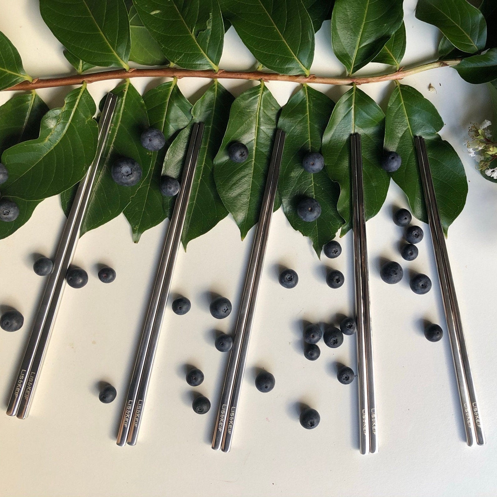 Silver Chopstick Set 5 Set: Chopsticks Tableware | Etsy