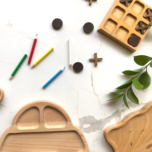 Kids Wooden Plate :car Shape - Etsy