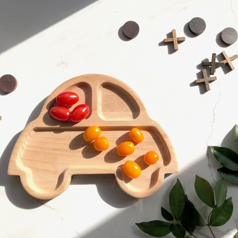 Kids Wooden Plate :car Shape - Etsy