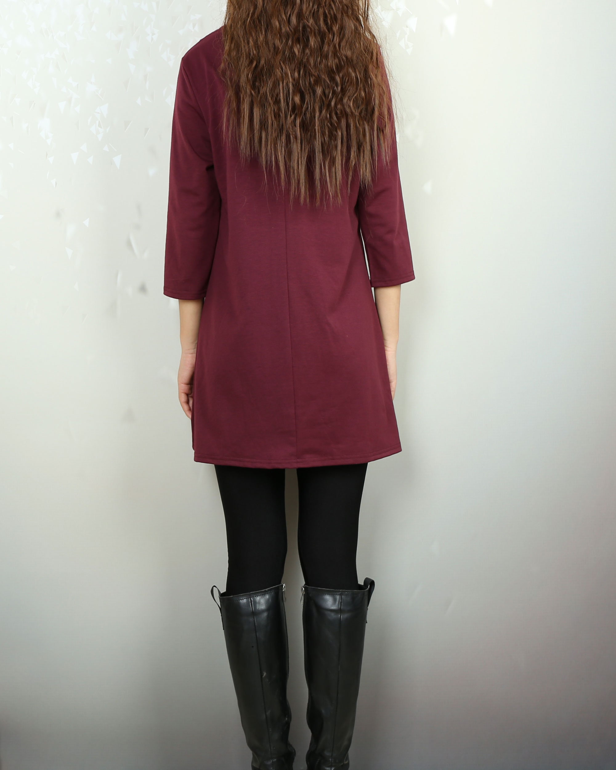 Boho Tunic Tops 3/4 Sleeve Cotton Tunic Top Casual Loose - Etsy