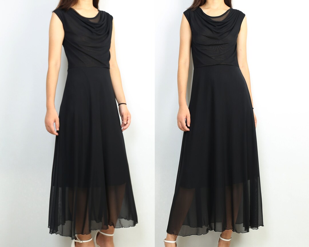 Sleeveless Mesh Dress See Through Dress Party Dress Black - Etsy