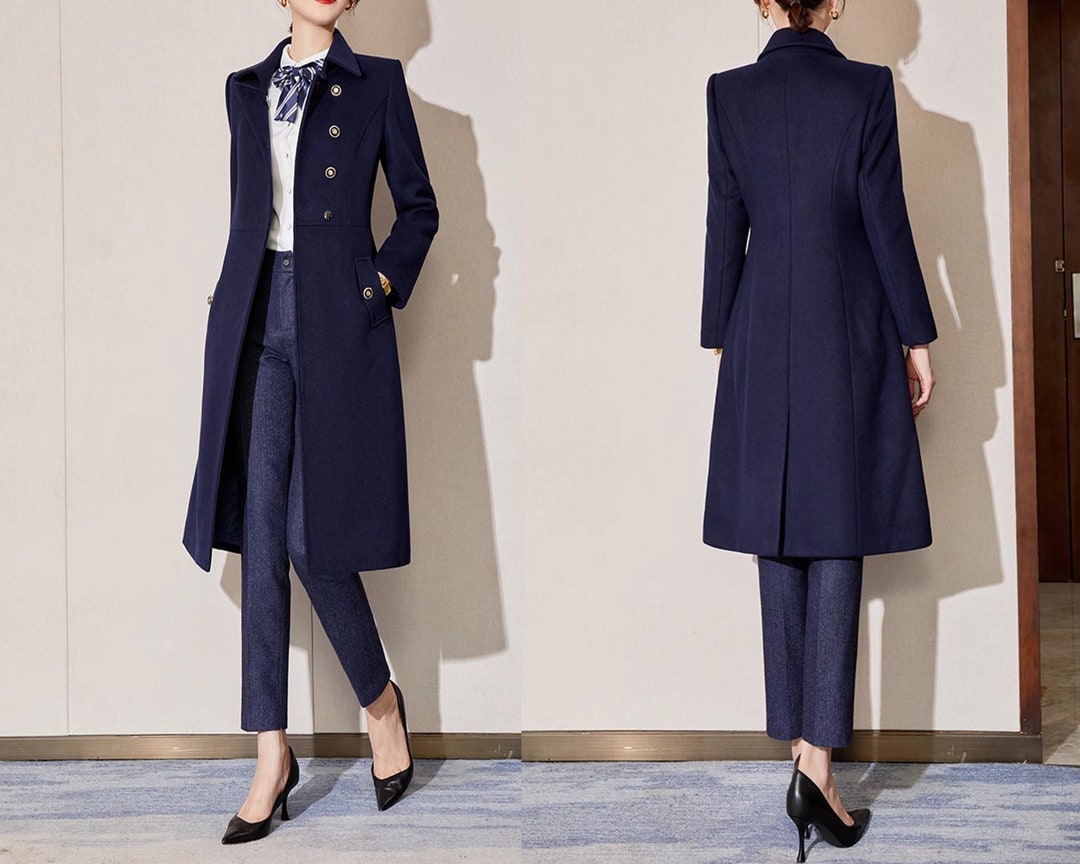 Wool Coat, Wool Jacket, Overcoat Women, Long Coat, Winter Coat, British ...