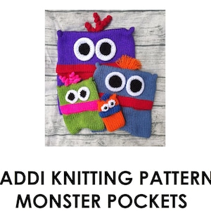 Monster Pockets Knitting Pattern - Addi King, Addi Express Professional ...