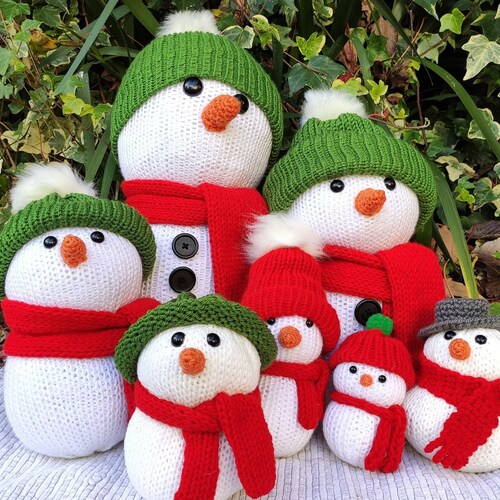 ADDI SNOWMAN Pattern SNOWMEN Pattern Sentro Addi King - Etsy