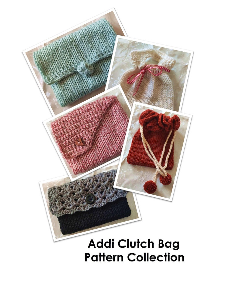 Addi King Clutch Bag Pattern Sentro / Prym / Knit Quick/ - Etsy