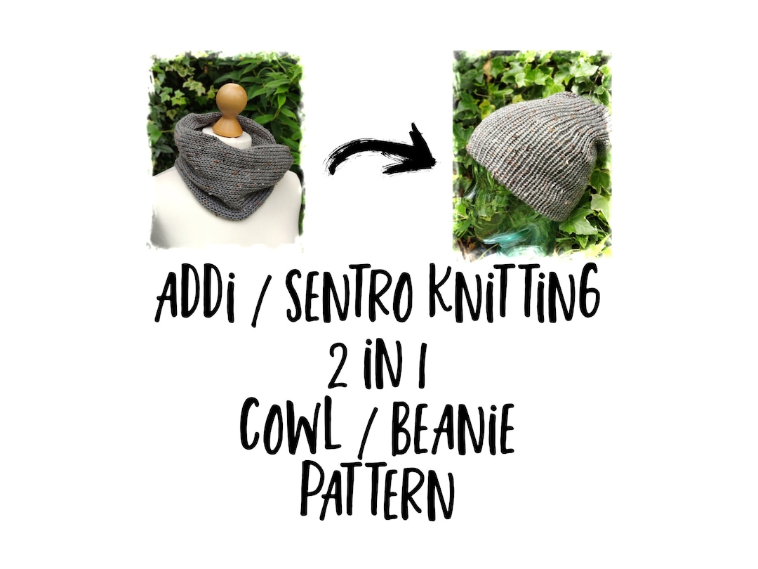 The 2 in 1 Kulula Cowl/beanie Pattern - Sentro/addi Circular Knitting ...