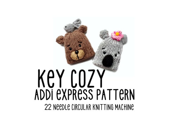 BEAR & KOALA Key Cozy Pattern Addi Express Pattern Bear - Etsy
