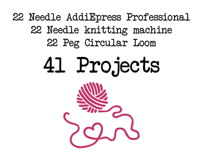 Knitting Pattern Addi Express Sentro 22 Needle Knitting Machine 22 Peg ...
