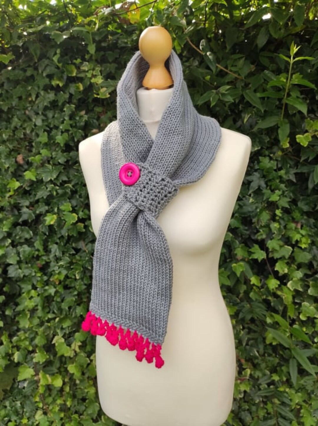 Addi Button Cuff Scarf - Neck Warmer - Cowl - Loops & Threads ...