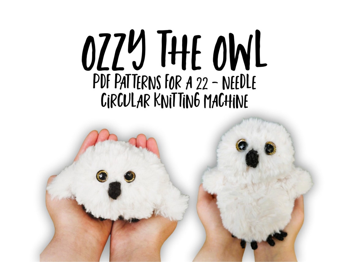 Ozzy the Owl Circular Knitting Machine PDF Pattern Sentro - Etsy