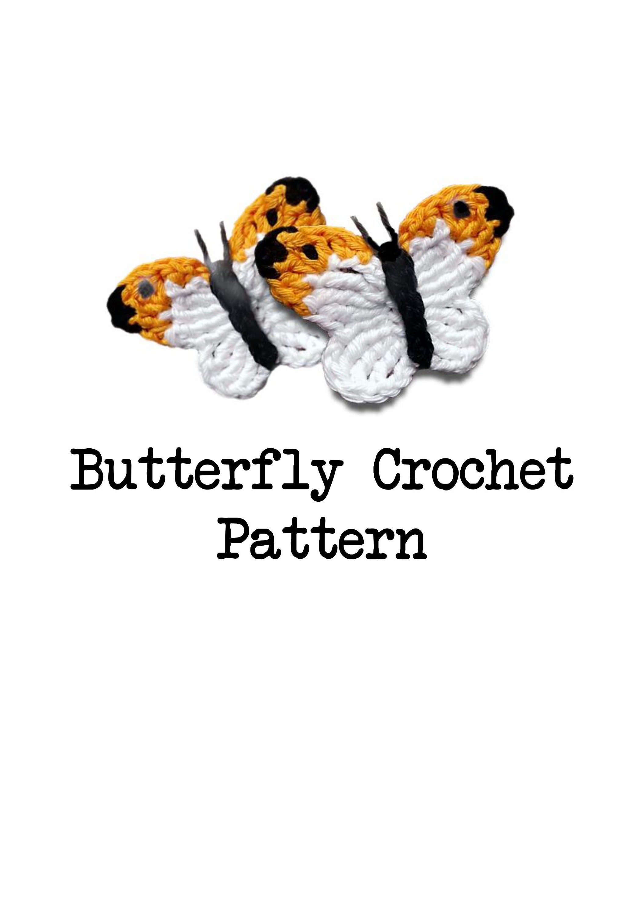 Butterfly Crochet Pattern - Etsy