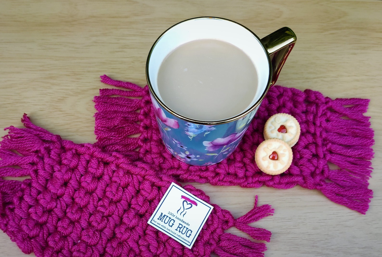 MUG RUG Tag Wrap Label for Crochet Knitting Printable Label - Etsy