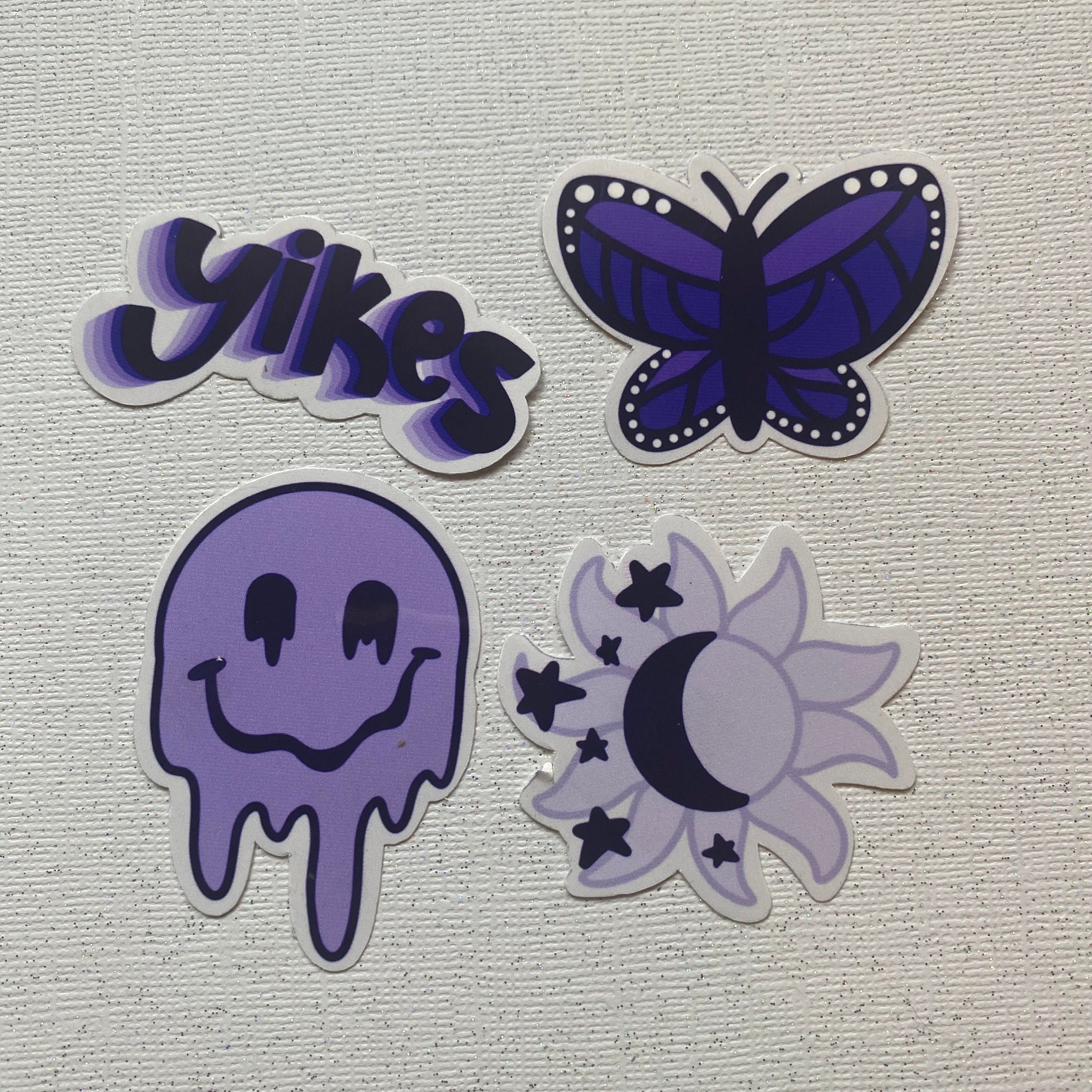 Purple Sticker Pack - Etsy