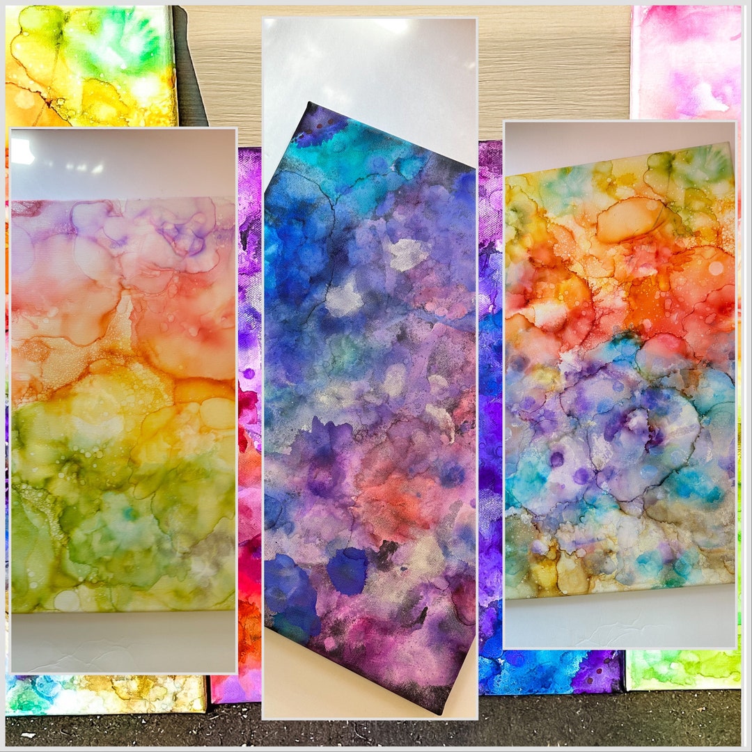 Alcohol Ink Canvases - Etsy
