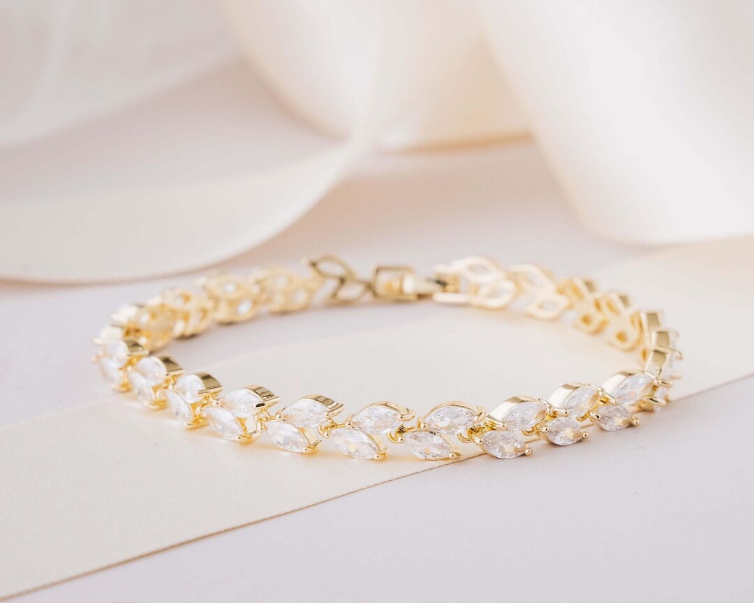 Bridal Bracelet , Crystal Wedding Bracelet , Bridal Jewelry Set ...