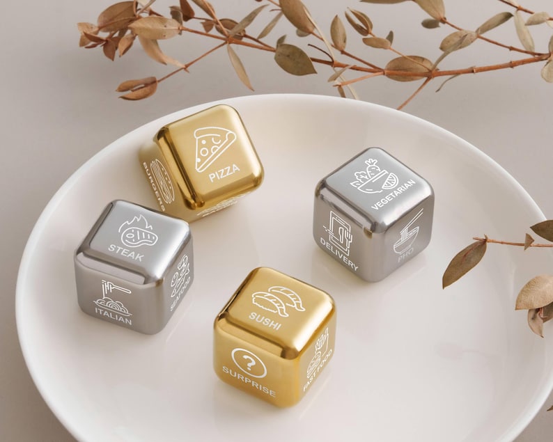 Set of 2 Food Take Out Dice, Gifts for Boyfriend, Couple Gift ...