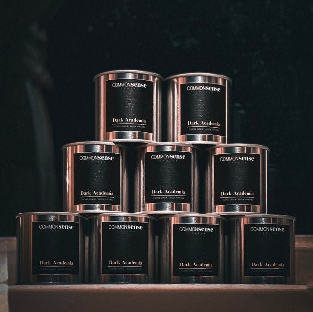 BOOKISH CANDLE Dark Academia Decor, Bougie Aesthetic Style Candle ...