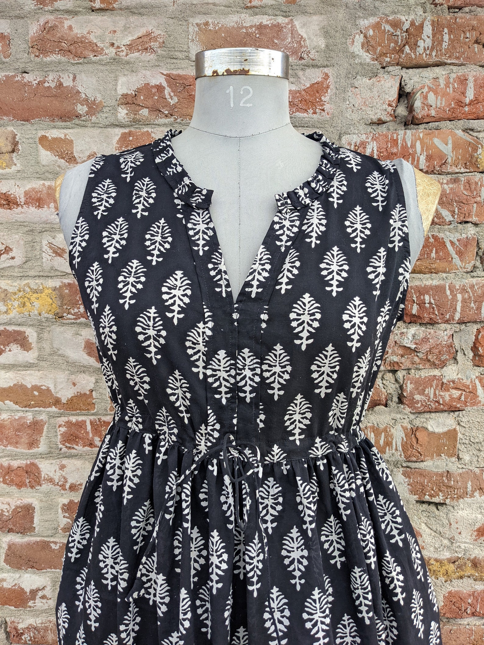 Hand Block Printed Dress Block Print Dress Indian Tunics | Etsy