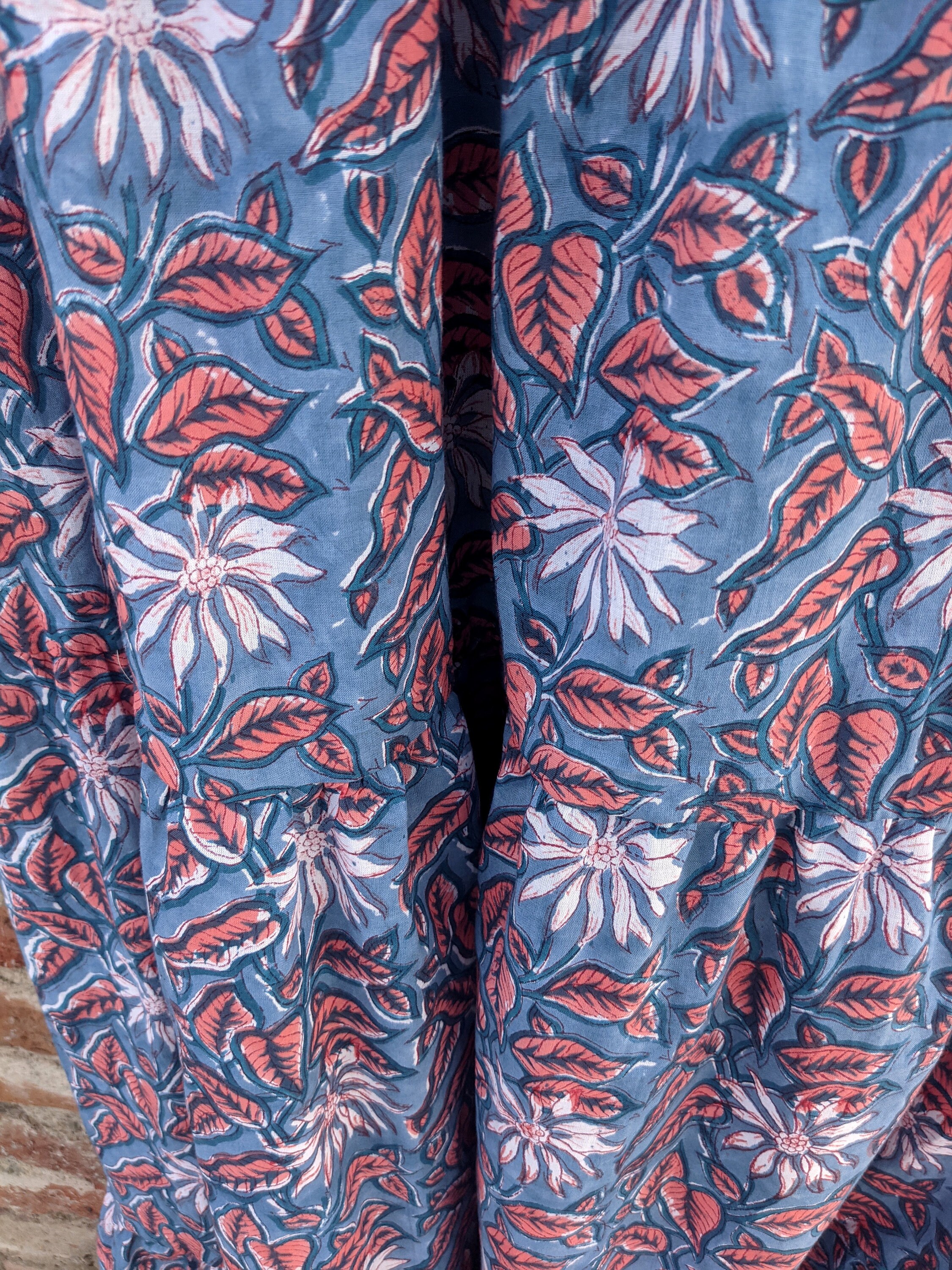 Hand Block Printed Dress Block Print Dress Indian Tunics | Etsy