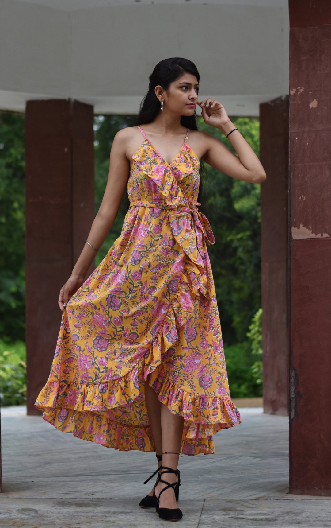 Hand Block Printed Dress, Block Print Dress, Indian Tunics, Hand ...