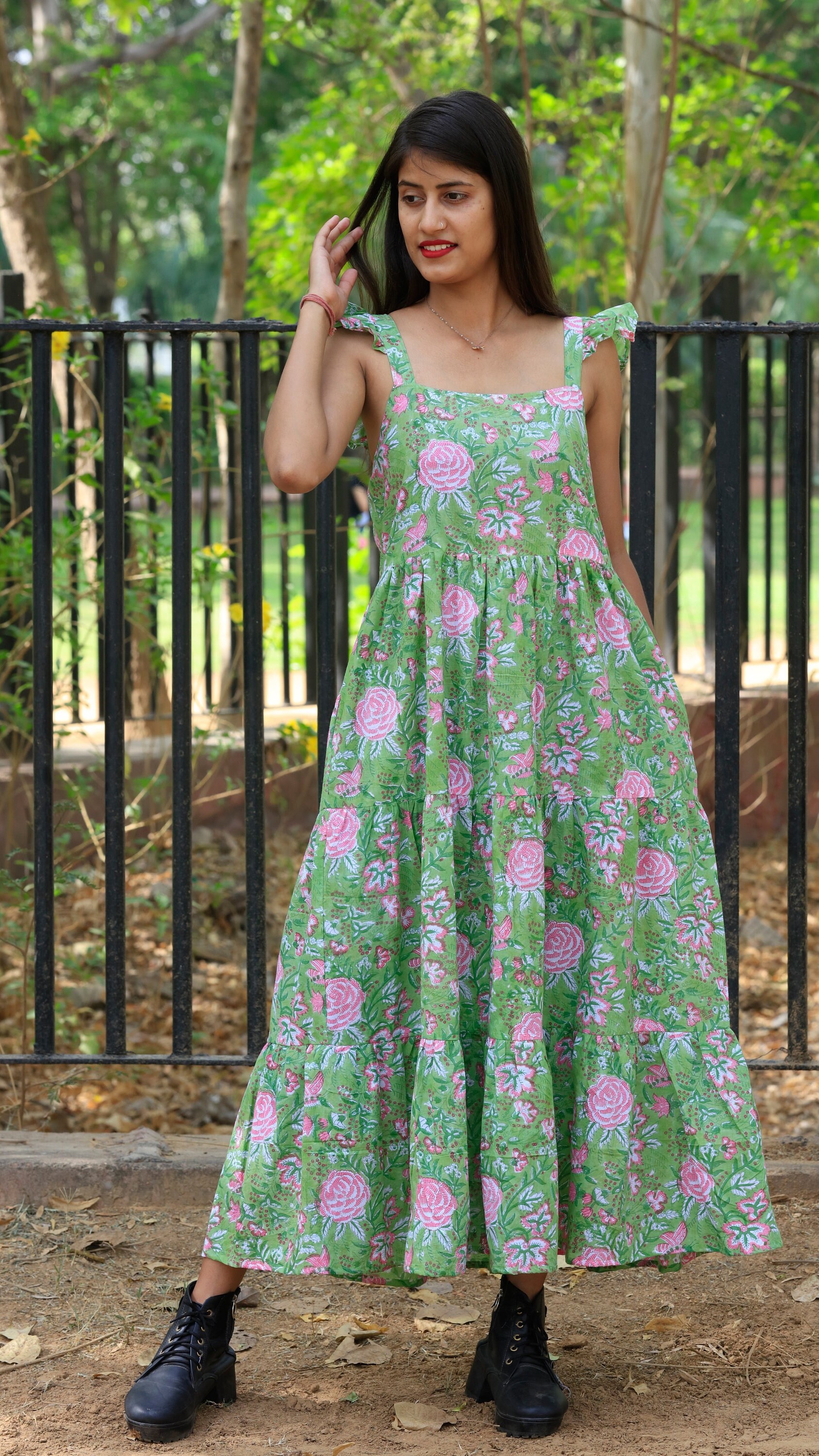 Hand Block Printed Dress Block Print Dress Indian Tunics - Etsy