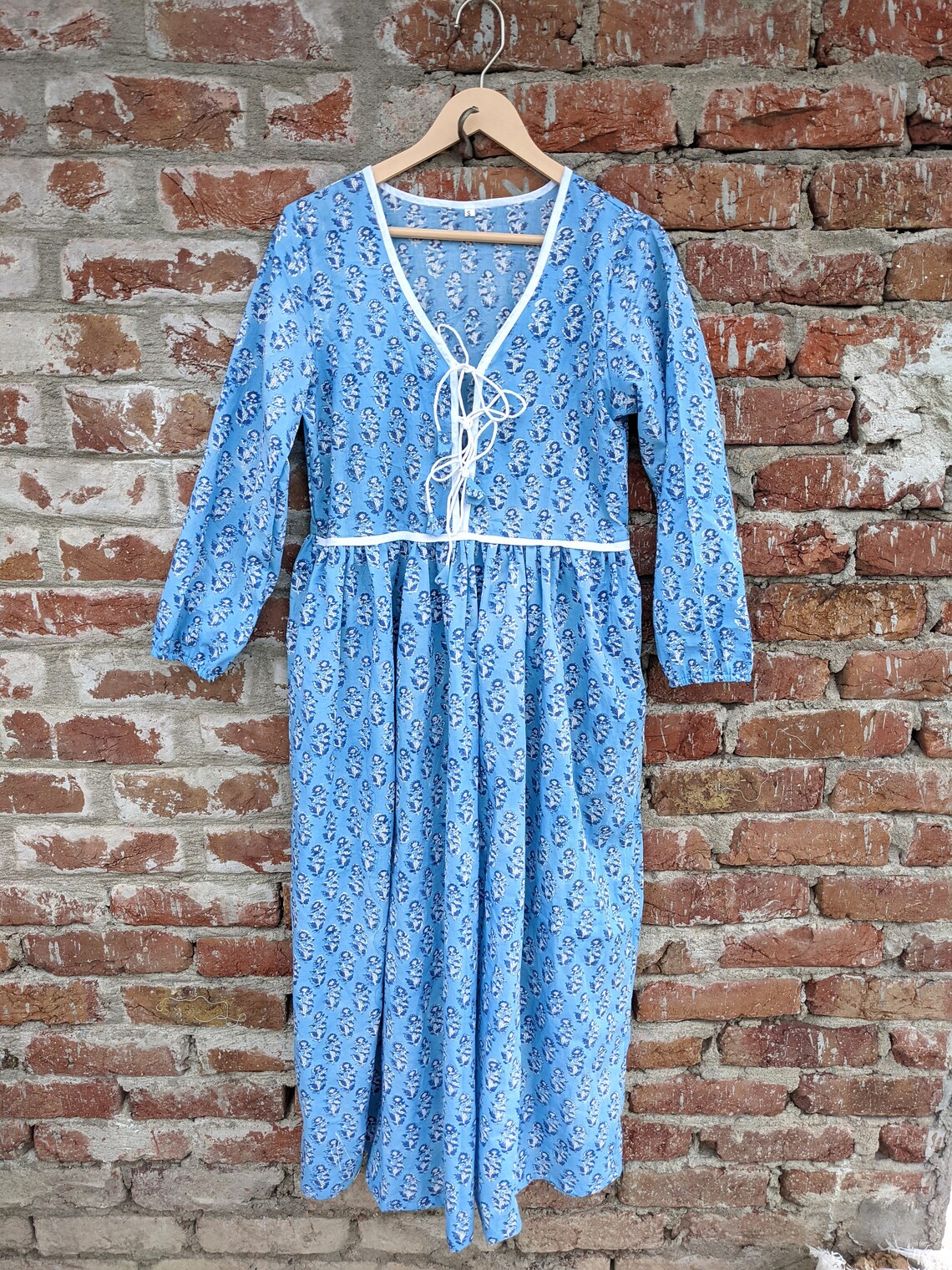 Hand Block Printed Dress Summer Dress Handmade Cotton Dress | Etsy